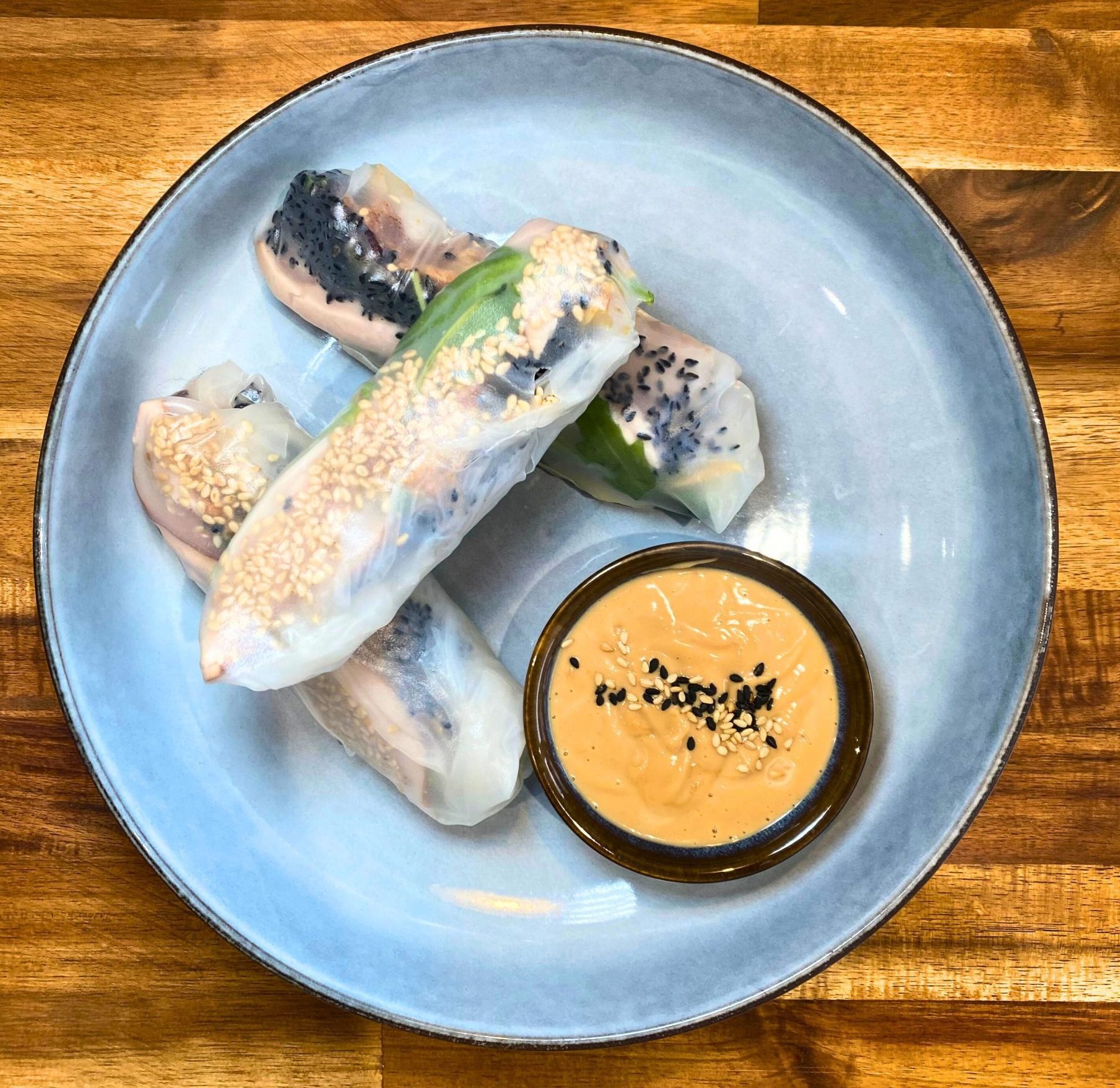 Chicken Rice Paper Rolls | Karinecooks