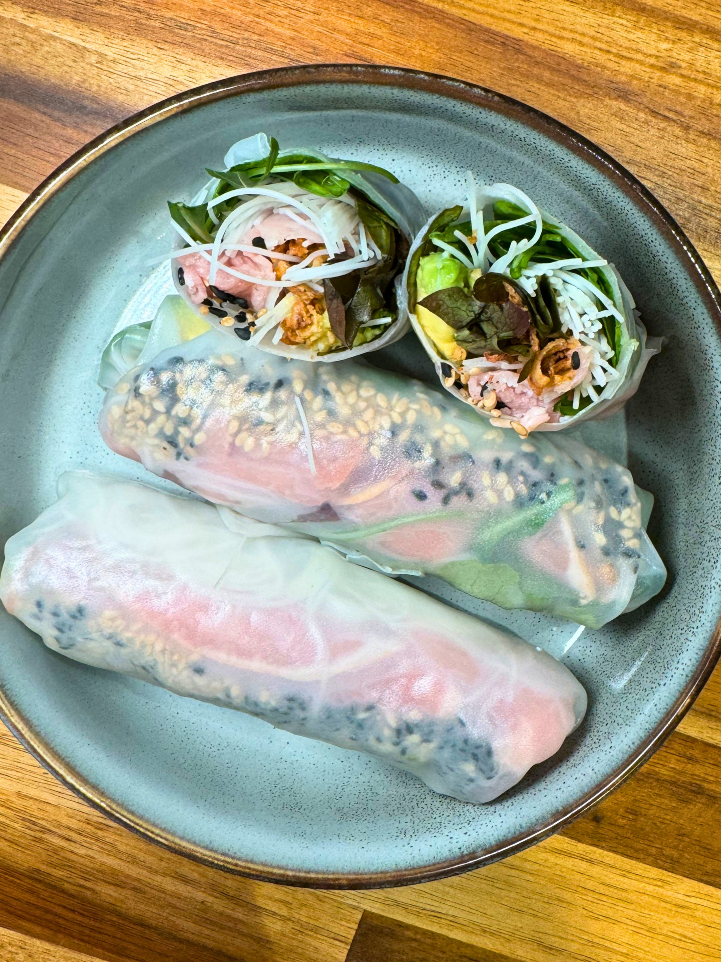Bacon Avocado Rice Paper Wraps | Karinecooks