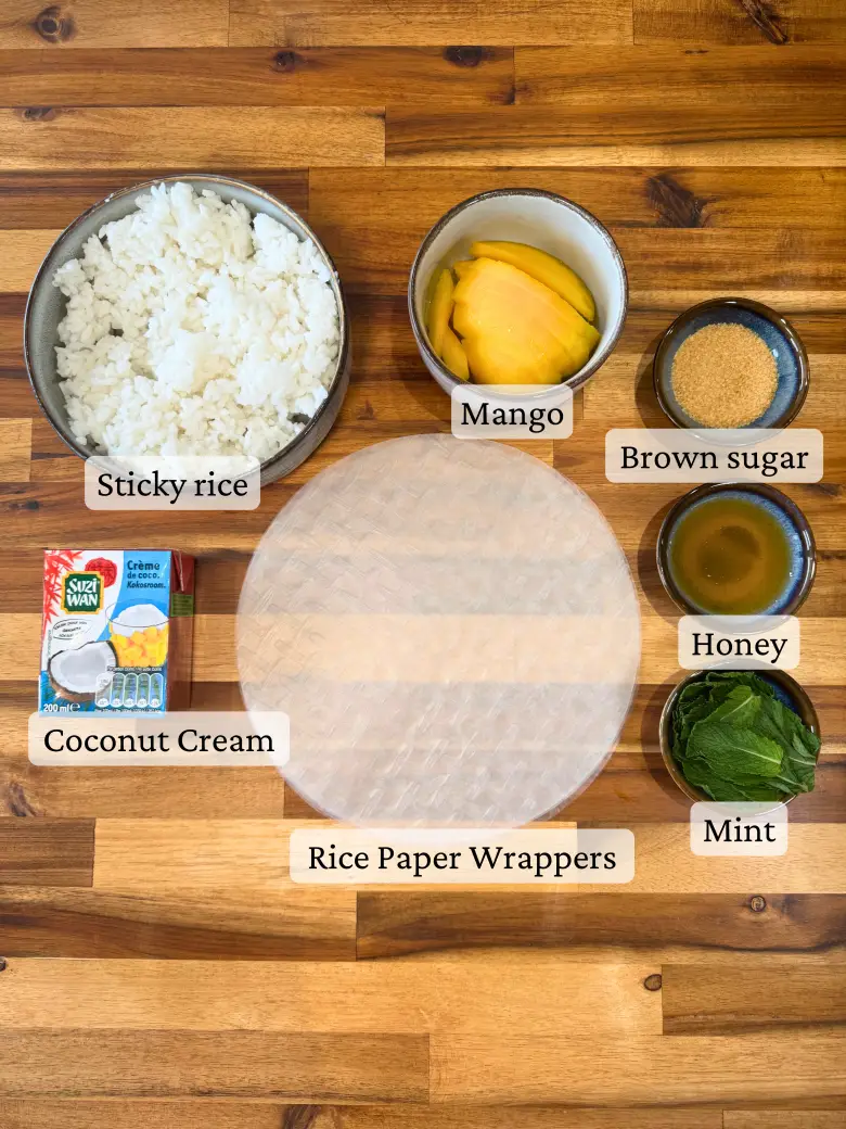 Mango Sticky Rice Rolls (Absolutely delicious) | Karinecooks