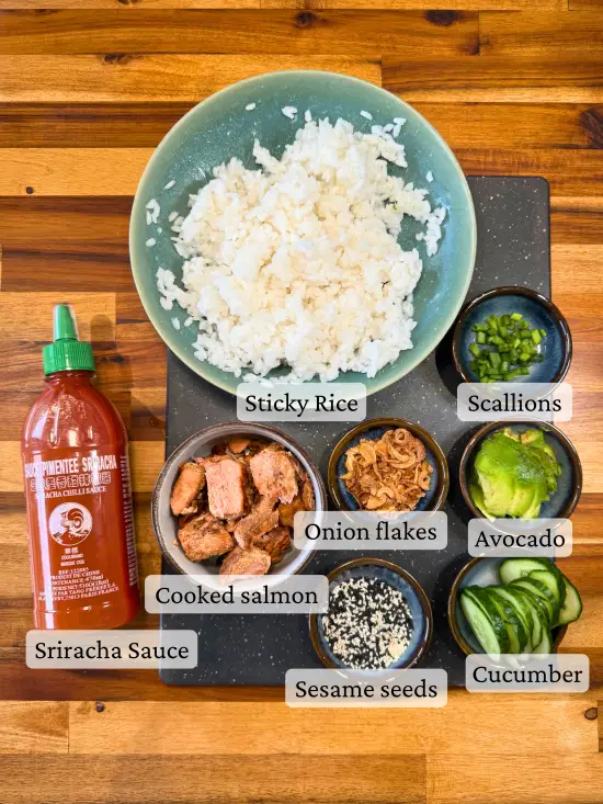 Salmon Avocado Fan Tuan | Karinecooks