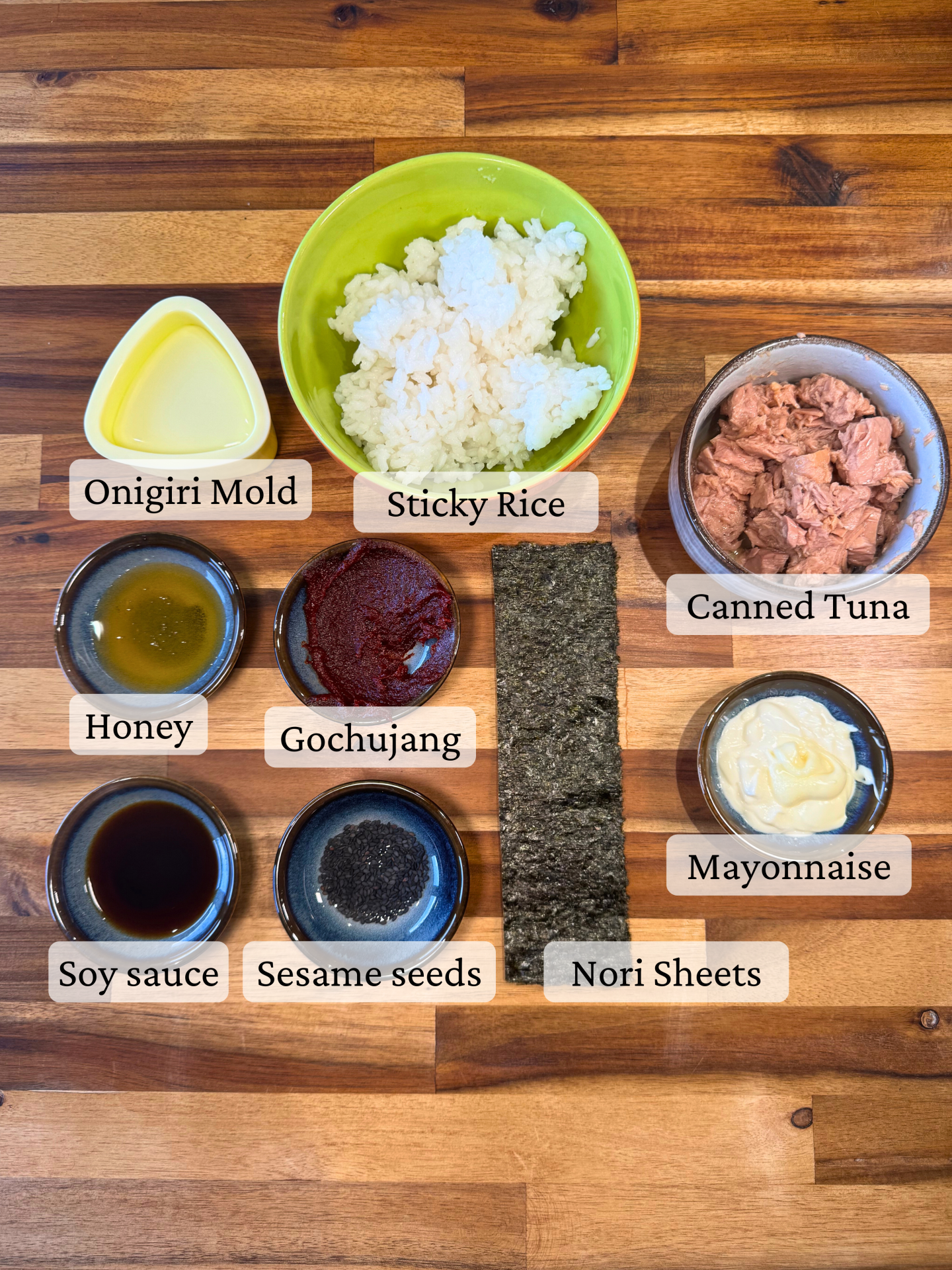 Spicy Tuna Onigiri (with Gochujang & Honey Glaze) | Karinecooks